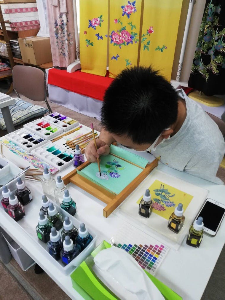 加賀友禅染の体験が出来ます。 ｜hs7 さまの口コミ｜アソビュー！